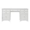 Home Decorators Collection Bradstone 63 in. White Executive Desk JS ...