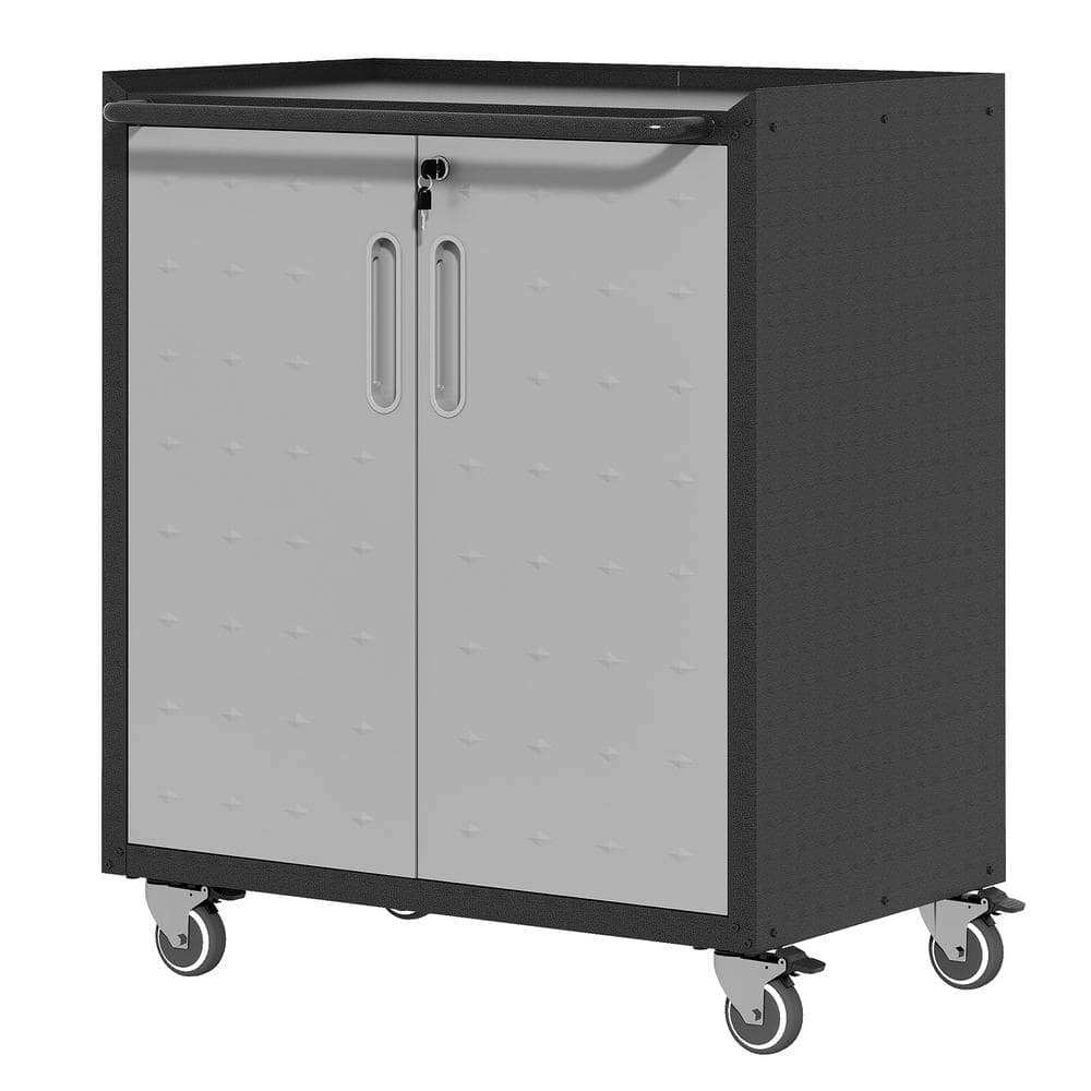Amucolo 29.53 in. W x 16.54 in. D x 34.65 in. H Heavy-Duty Steel Garage ...