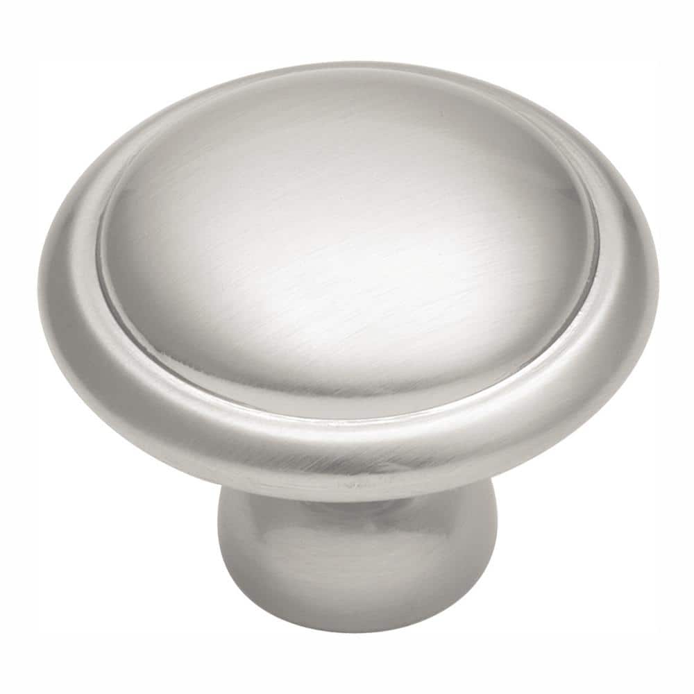 HICKORY HARDWARE Conquest 1-3/8 in. Satin Nickel Cabinet Knob P14848-SN ...