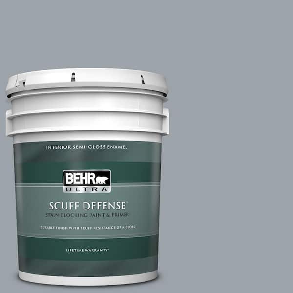 BEHR ULTRA 5 gal. #MQ5-22 Rainmaster Extra Durable Semi-Gloss Enamel ...