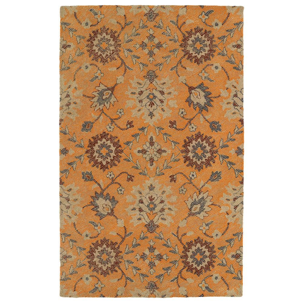 Kaleen Weathered Orange 2 ft. x 3 ft. Indoor/Outdoor Area Rug WTR07-89 ...