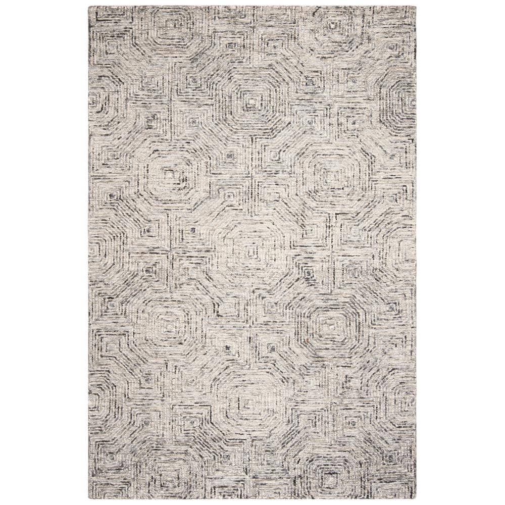 SAFAVIEH Aspen Gray/Beige 4 ft. x 6 ft. Area Rug APN286F-4 - The Home Depot