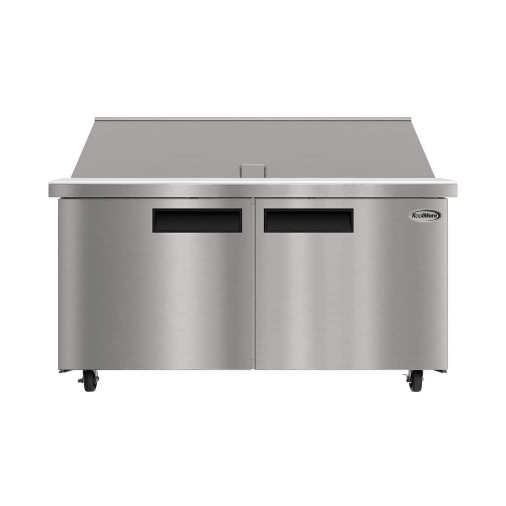 Koolmore 60 in. Commercial 2-Door Mega Salad and Sandwich Prep Table ...