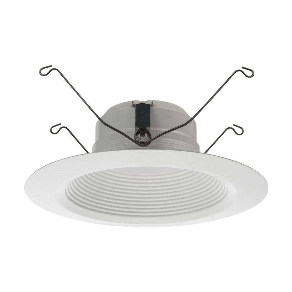 Lithonia Lighting E-Series 5 in. and 6 in. Matte White Recessed 3000K ...