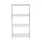 mzg Chrome 3-Tier Steel Garage Storage Wire Shelving Unit (18 in. x 26 ...