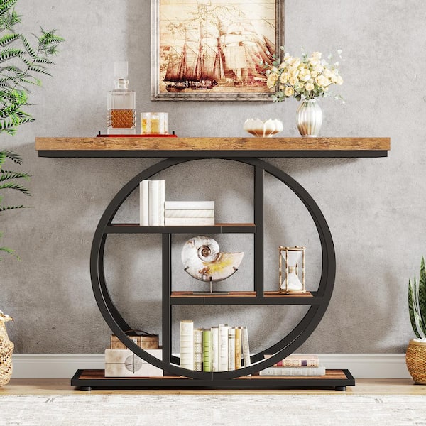 Round console table store