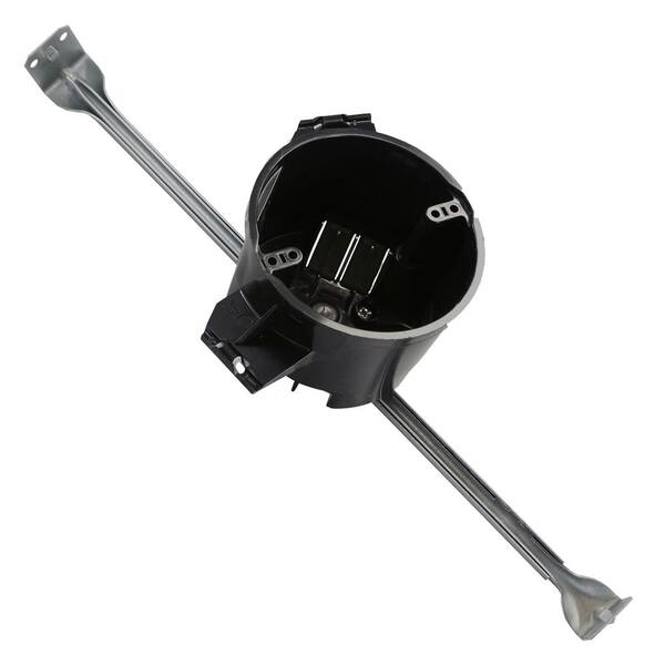 Cantex New Work 25 cu. in. Heavy Wall Round Electrical Ceiling Box with ...