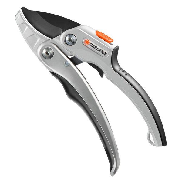 GARDENA 4 in. Ratchet Secateurs SmartCut Comfort Tree Pruner 08798-81. ...