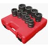 SUNEX TOOLS 1 in. Drive 9-Piece STD SAE Jumbo Impact Socket Set SUN5699 ...
