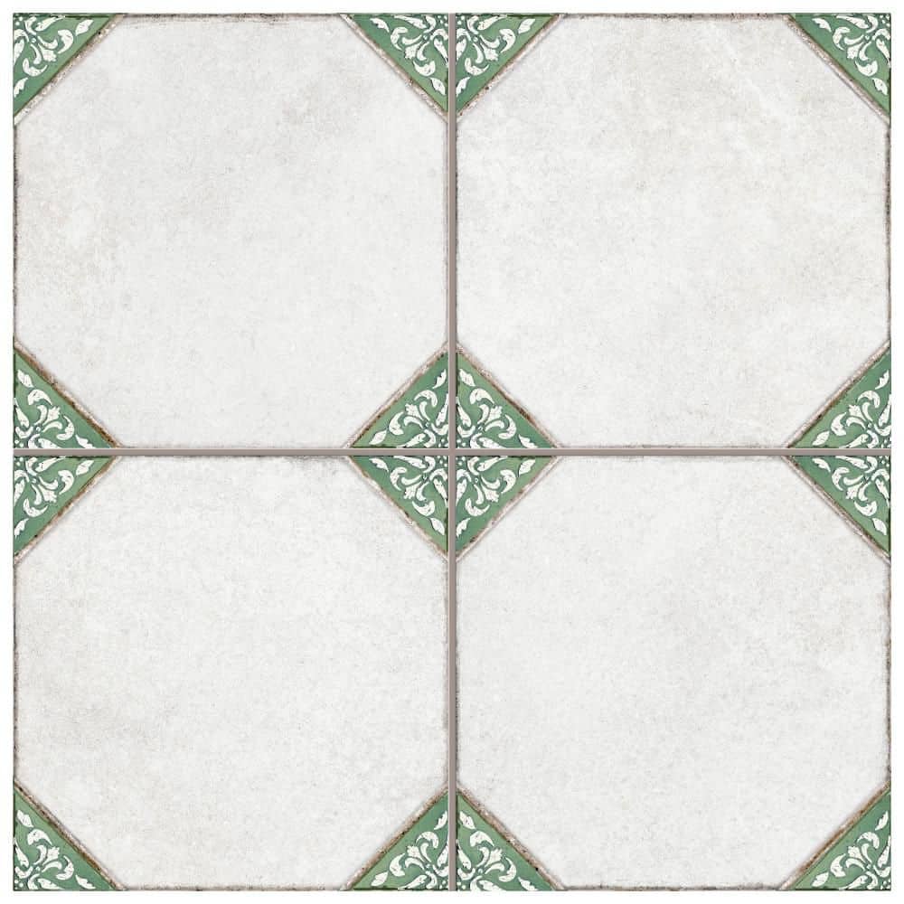 Merola Tile Englishtown Garden 13 in. x 13 in. Porcelain Floor and Wall ...