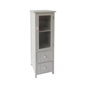 THE URBAN PORT 25.59 inches H White 3-Drawer Wooden Accent Cabinet with ...