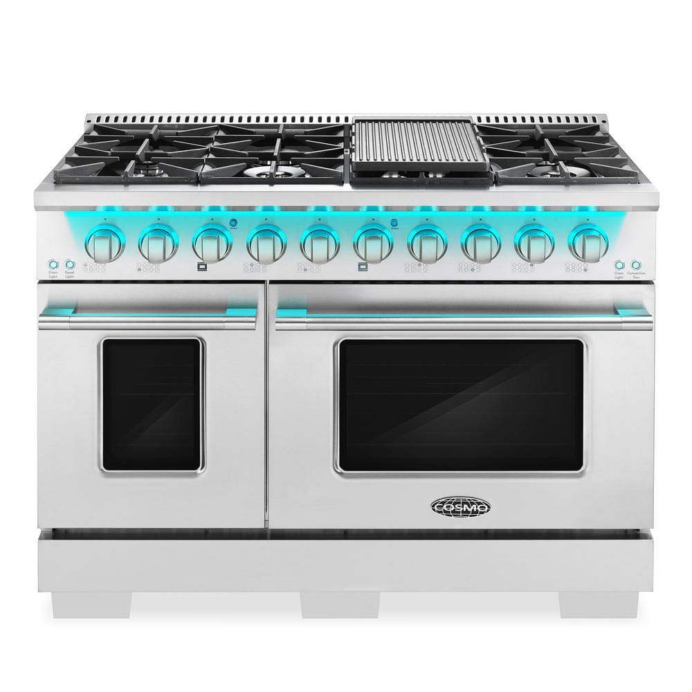 Reviews for Cosmo 48 in. Vista Collection 5.5 cu. ft. Double Oven Gas ...