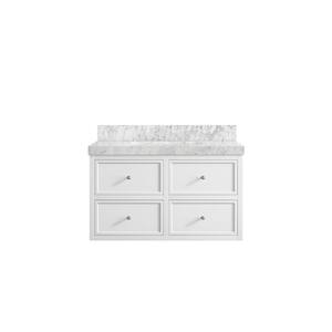 Willow Collections Roswell Floating 36 in. Single Sink Freestanding ...