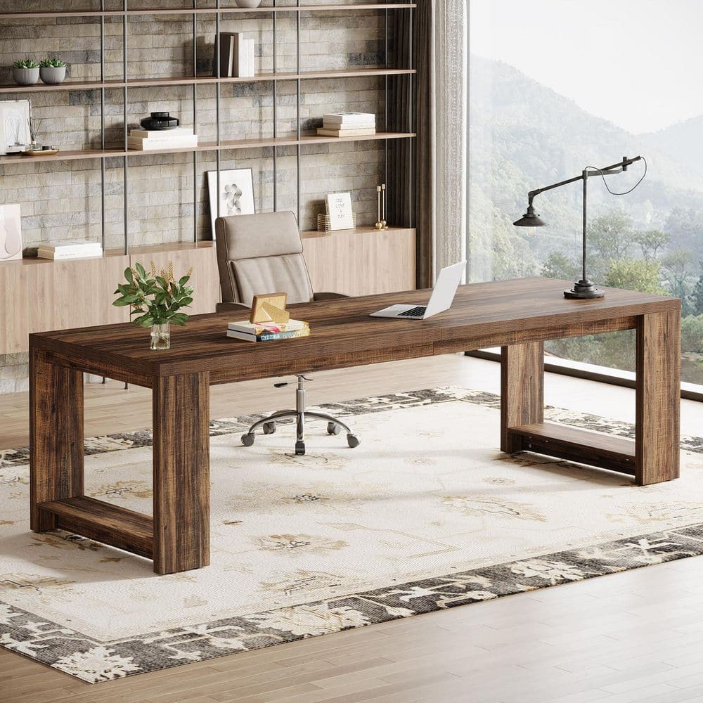 TRIBESIGNS WAY TO ORIGIN Perry 87-inch Width Rectangle Brown Double ...