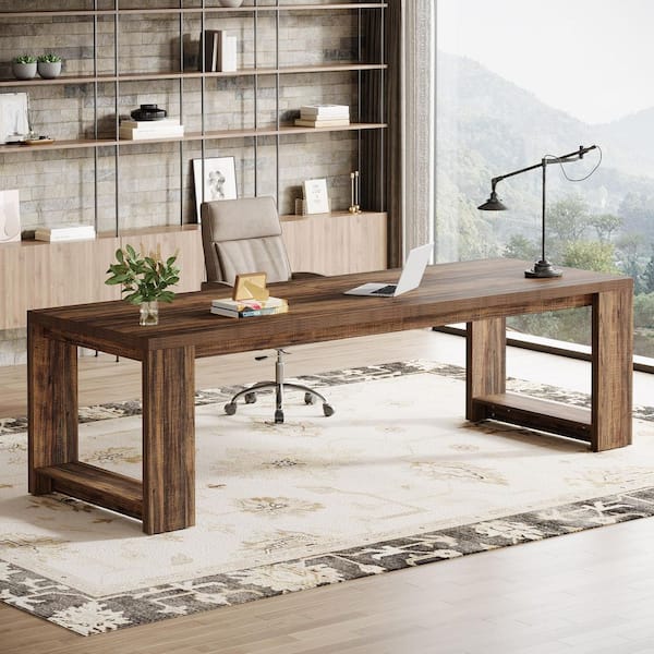 TRIBESIGNS WAY TO ORIGIN Perry 87-inch Width Rectangle Brown Double ...