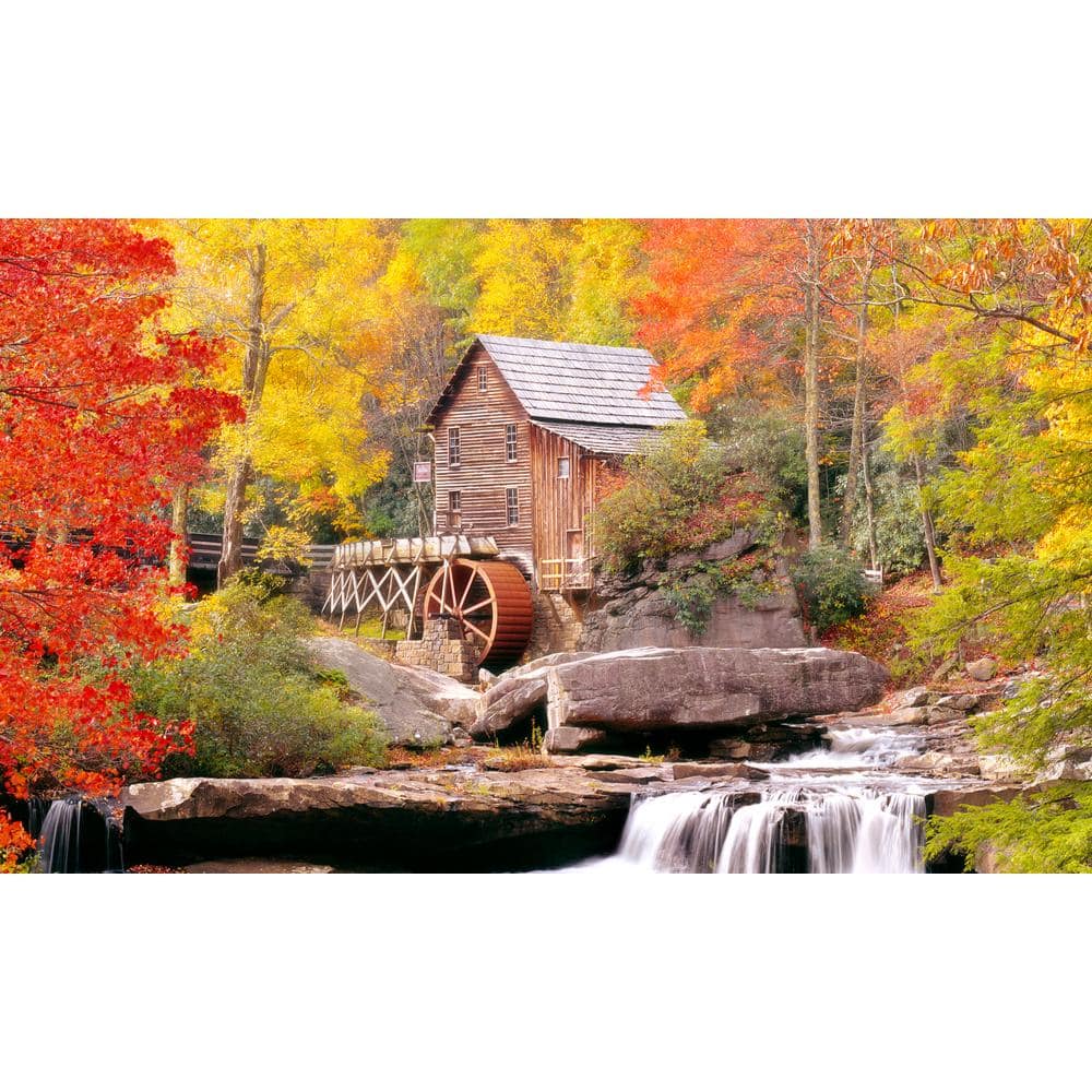 Biggies Water Wheel View - Weather Proof Scene for Window Wells or Wall ...