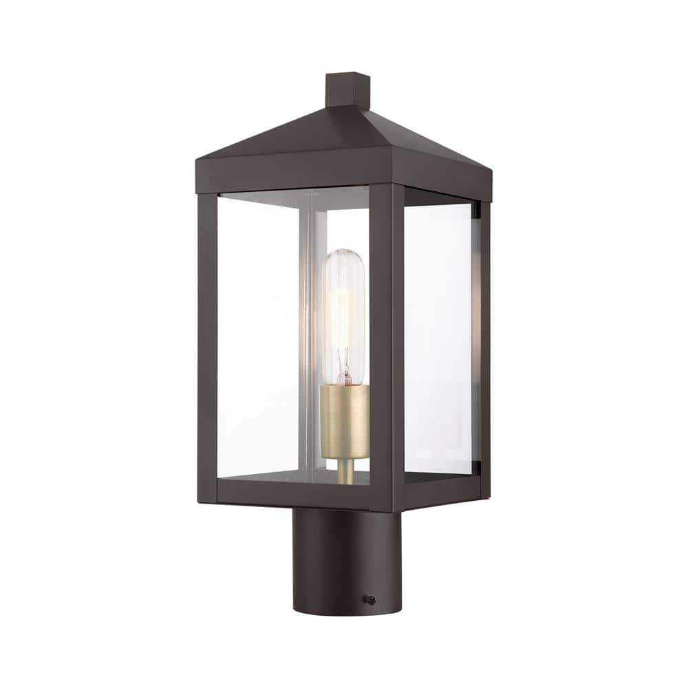 AVIANCE LIGHTING Creekview 15 in. 1-Light Bronze Cast Brass Hardwired ...