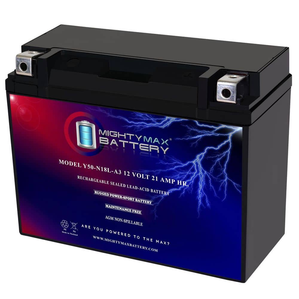 MIGHTY MAX BATTERY Y50-N18L-A3 Motorcycle Battery for Honda 1500cc ...