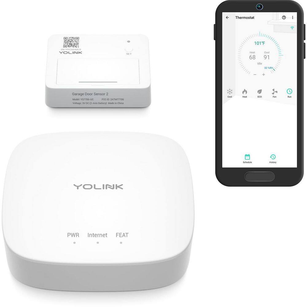 YoLink Smart Garage Door Sensor, 1/4 Mile World's Longest Range ...