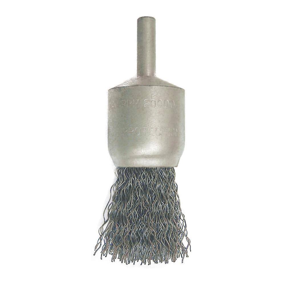 Robtec 1 in. x 1/4 in. Shank Crimped Wire End Brush 100ECCS12 - The ...