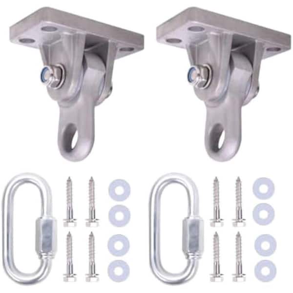 KIWDZFU Heavy Duty Swing Set Brackets, Aluminum Alloy, Rust-Proof, 2 ...