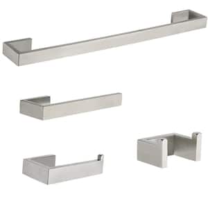 ATKING Wall Mounted 4-Piece Bath Hardware Set with Towel Bar Hand Towel ...