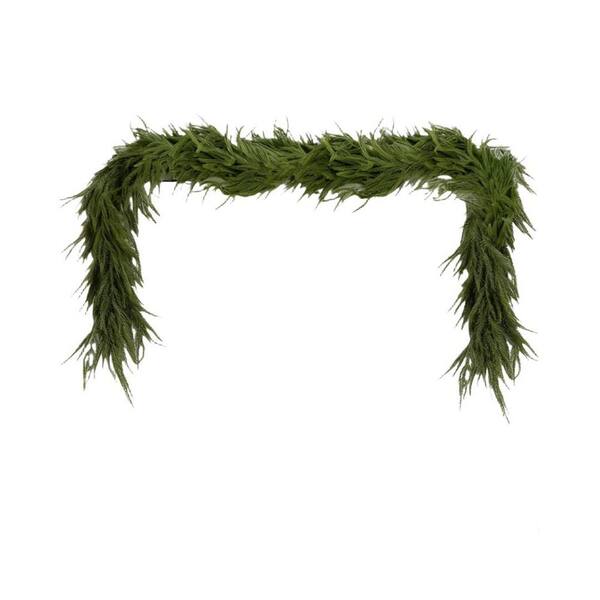 Realistic Greenery 9 ft. Green Artificial Pine Trees Garland LX0273 ...