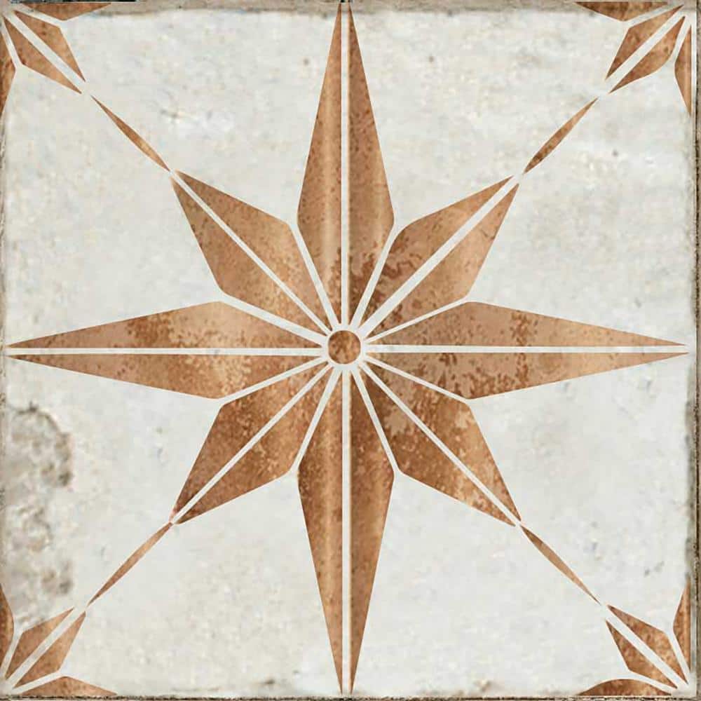 MI ALMA Brown R12 7 in. x 7 in. Vinyl Peel and Stick Tile (24 Tiles, 8. ...