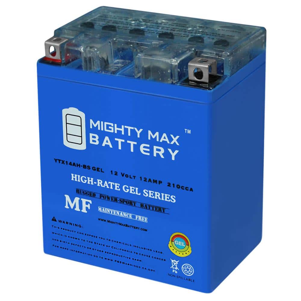MIGHTY MAX BATTERY YTX14AH-BS GEL 12V Battery Replaces Polaris Ranger ...