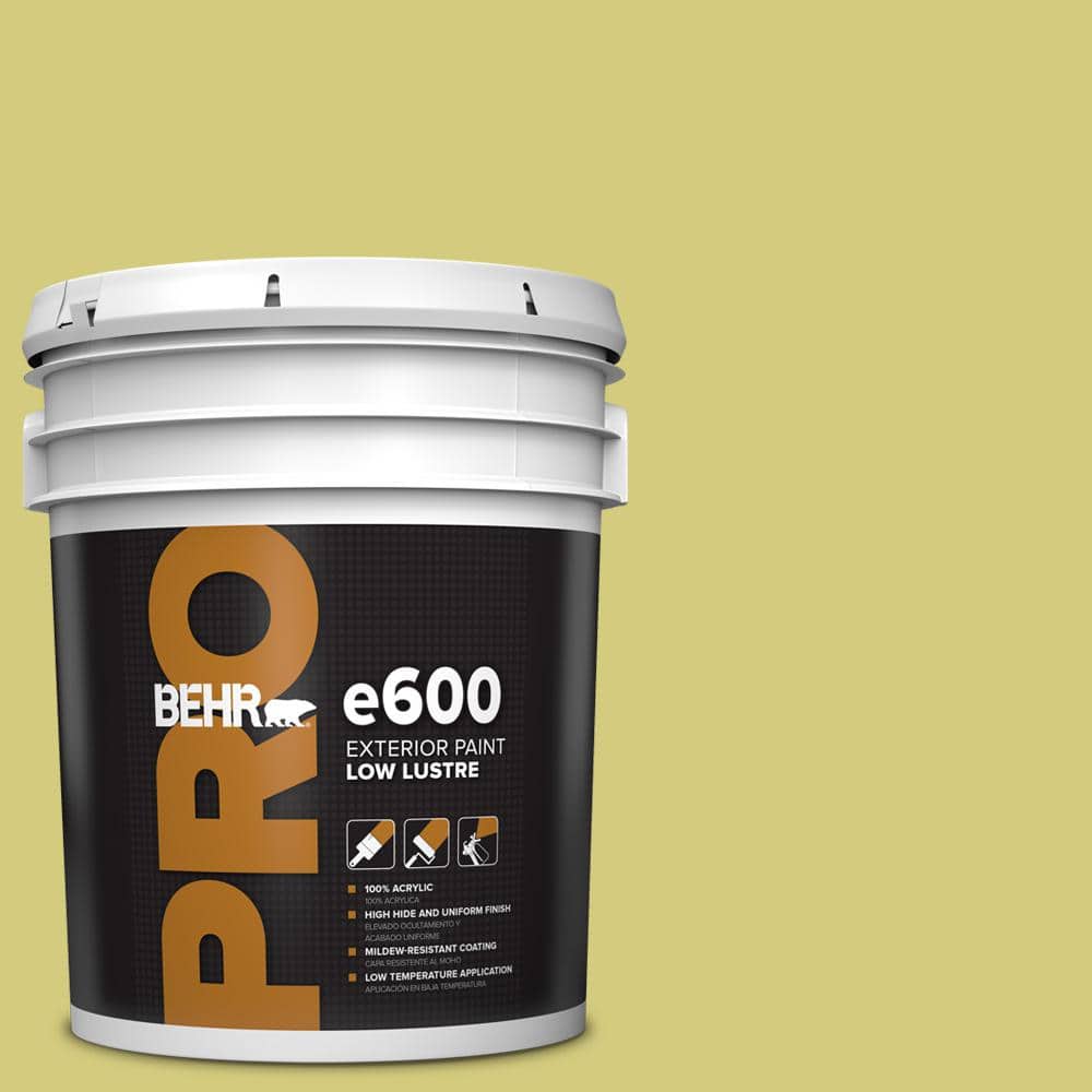 BEHR PRO 5 gal. #P350-4 Spring Grass Low Luster Exterior Paint PR62305 ...