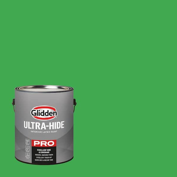 Glidden Ultra-Hide 1 gal. PPG1225-7 Leap Frog Satin Interior Paint ...