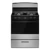 Amana 30 in. 4 Burners Freestanding Gas Range in Stainless Steel with ...