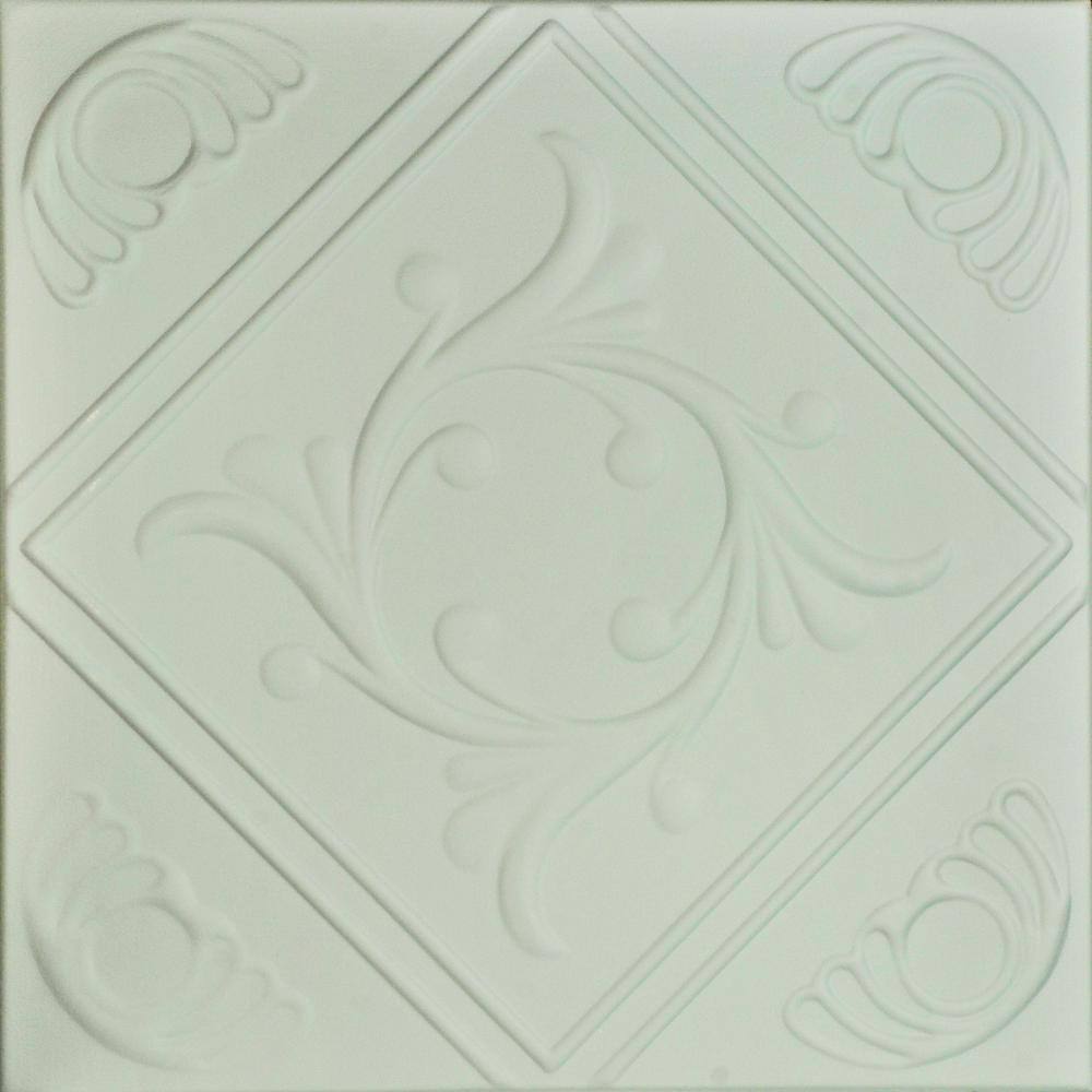 A La Maison Ceilings Diamond Wreath 1.6 ft. x 1.6 ft. Glue Up Foam ...