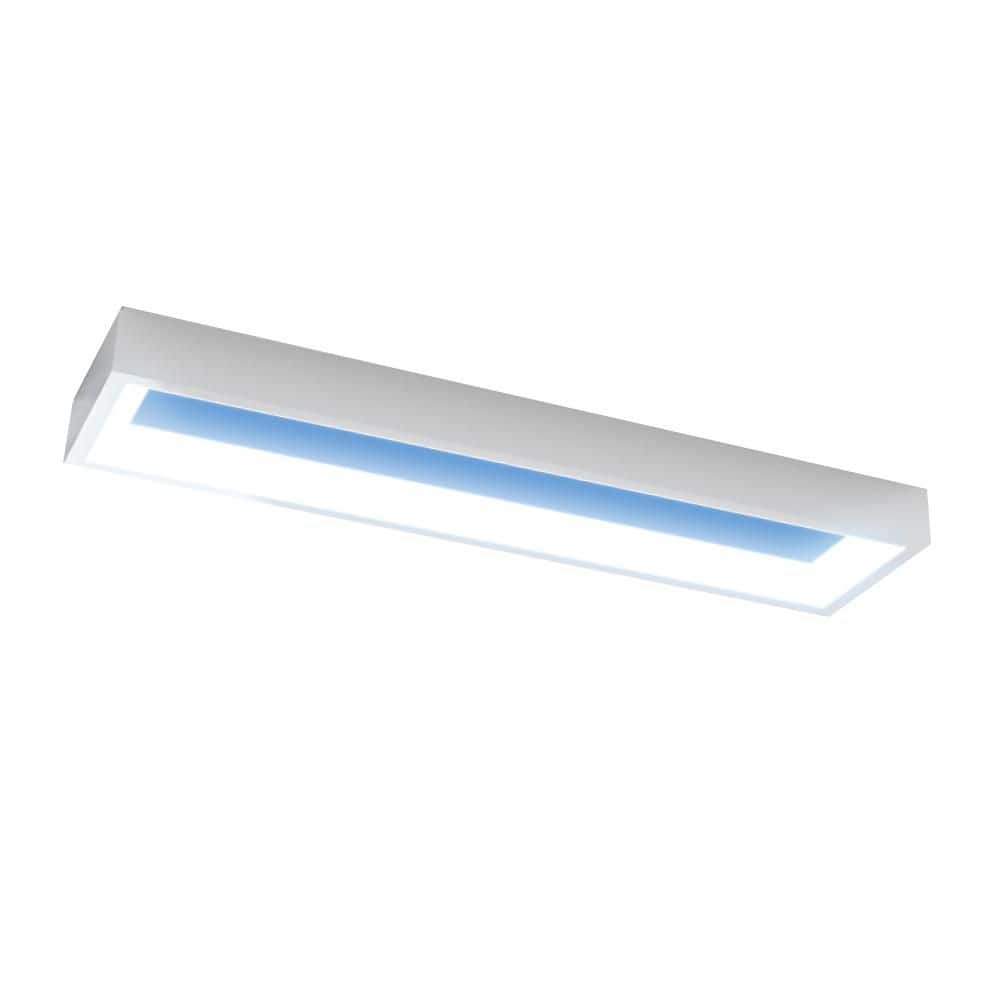 Feit Electric 6 in. x 2 ft. Vista Artificial Skylight White Integrated ...