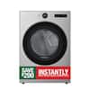 LG 7.4 cu. ft. Vented Stackable SMART Electric Dryer in Graphite Steel ...