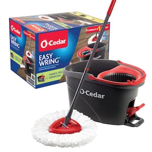 EasyWring Microfiber Spin Mop with Bucket System and 144 oz Multi ...