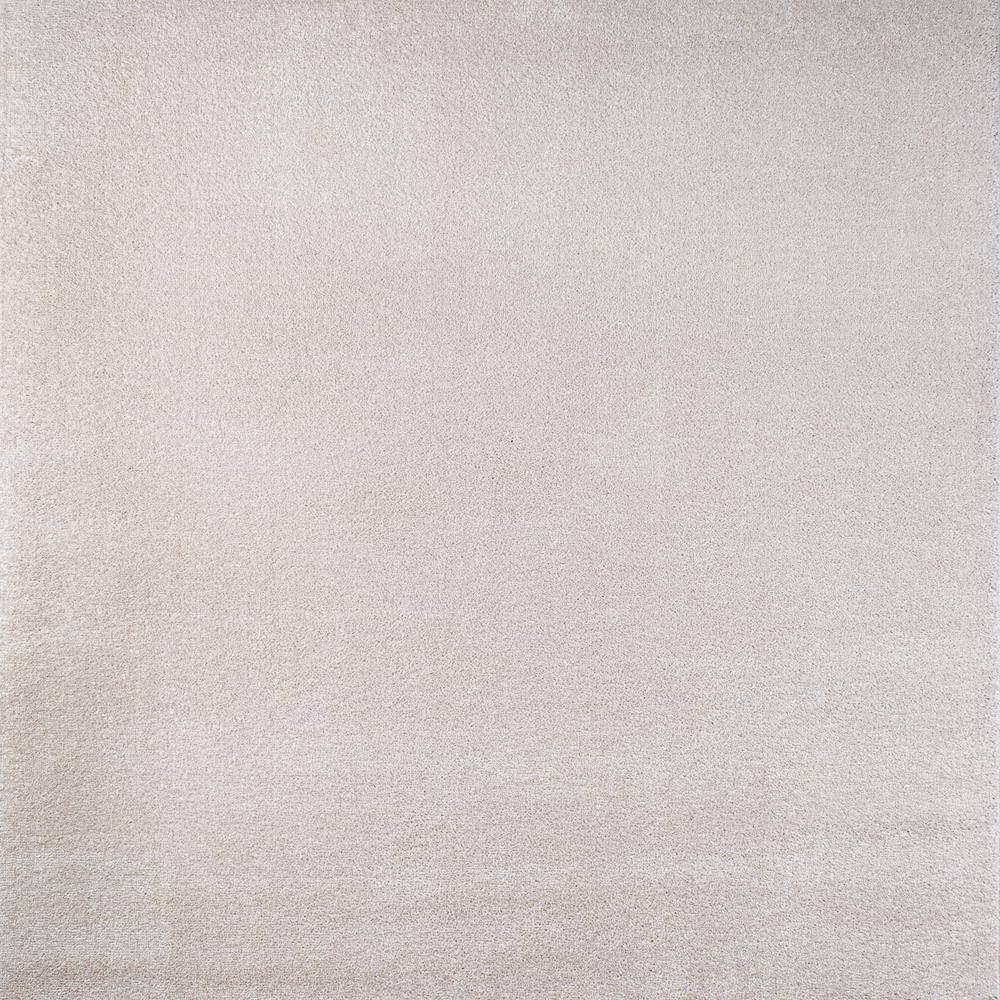 JONATHAN Y Haze Solid Low-Pile Ivory 9 ft. Square Area Rug SEU100D-9SQ ...