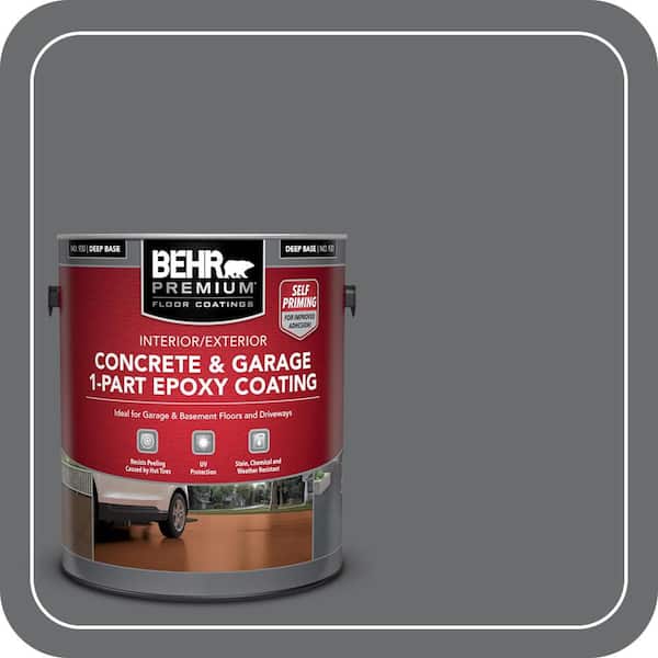 BEHR PREMIUM 1 gal. #770F-5 Dark Ash Self-Priming 1-Part Epoxy Satin ...