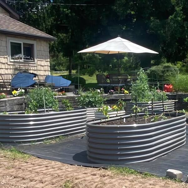 Cesicia 6 ft. L x 3 ft. W x 2 ft. H Outdoor Gray Galvanized Steel ... Cesicia 6 ft. L x 3 ft. W x 2 ft. H Outdoor Gray Galvanized Steel ...