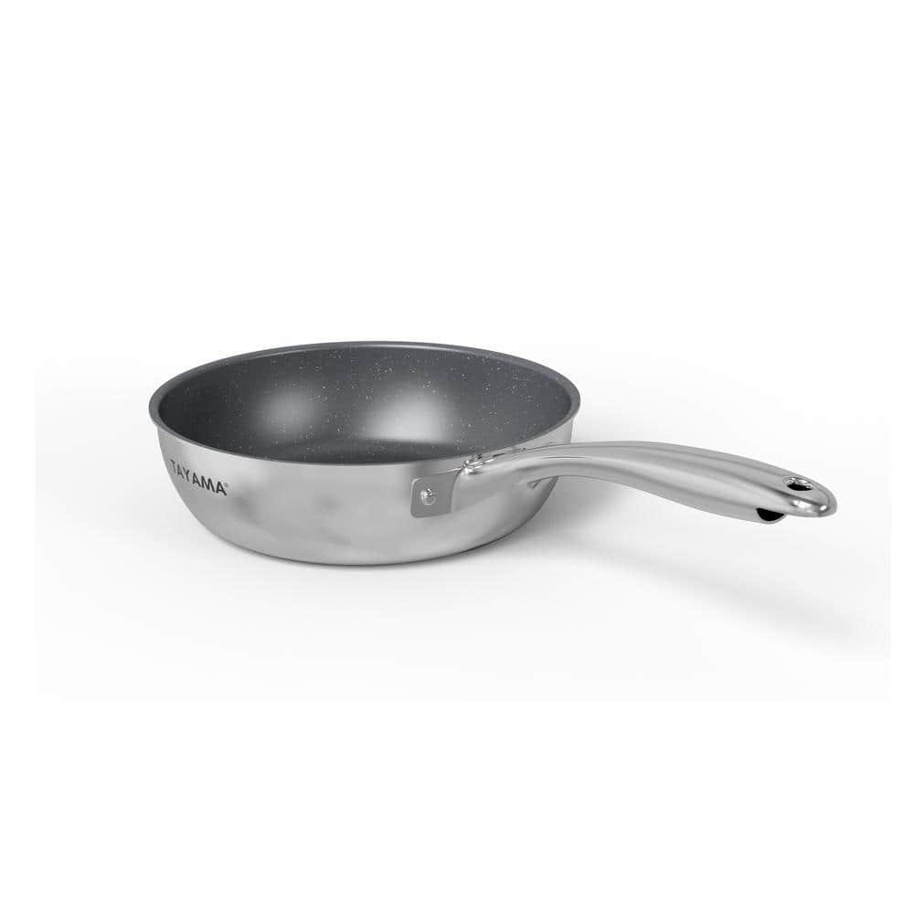 Tayama 9.4 in. Double-Ply Stainless Steel Nonstick Frying Pan (24 cm ...