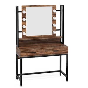 Brown - Makeup Vanities - Bedroom Furniture - The Home Depot