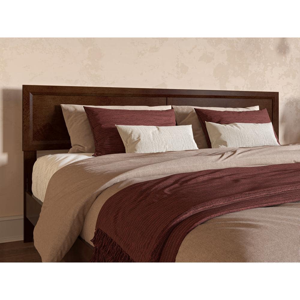 AFI Sophia Walnut Brown Solid Wood King Headboard AR284854 - The Home Depot