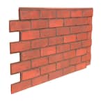 TRITAN BP Faux Brick 43.5 in. x 23.75 in. Polyurethane Interlocking ...