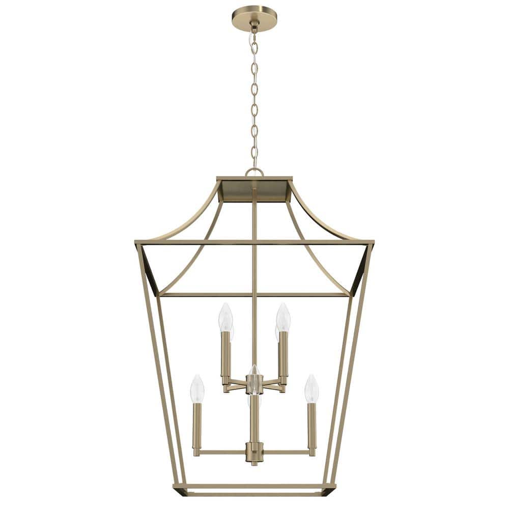 Hunter Laurel Ridge 8-Light Alturas Gold Lantern Pendant Light 19873 ...