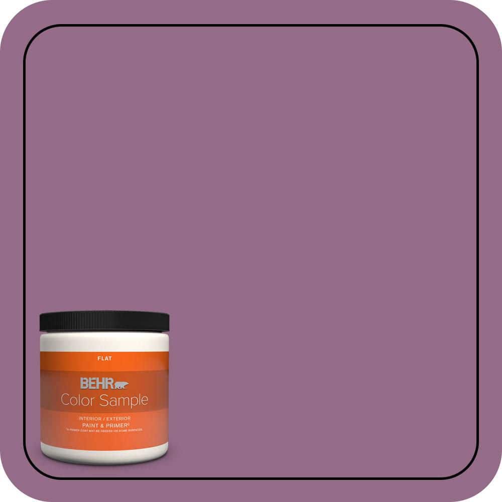 BEHR PREMIUM PLUS 8 oz. #M110-6 Sophisticated Lilac Flat Interior ...