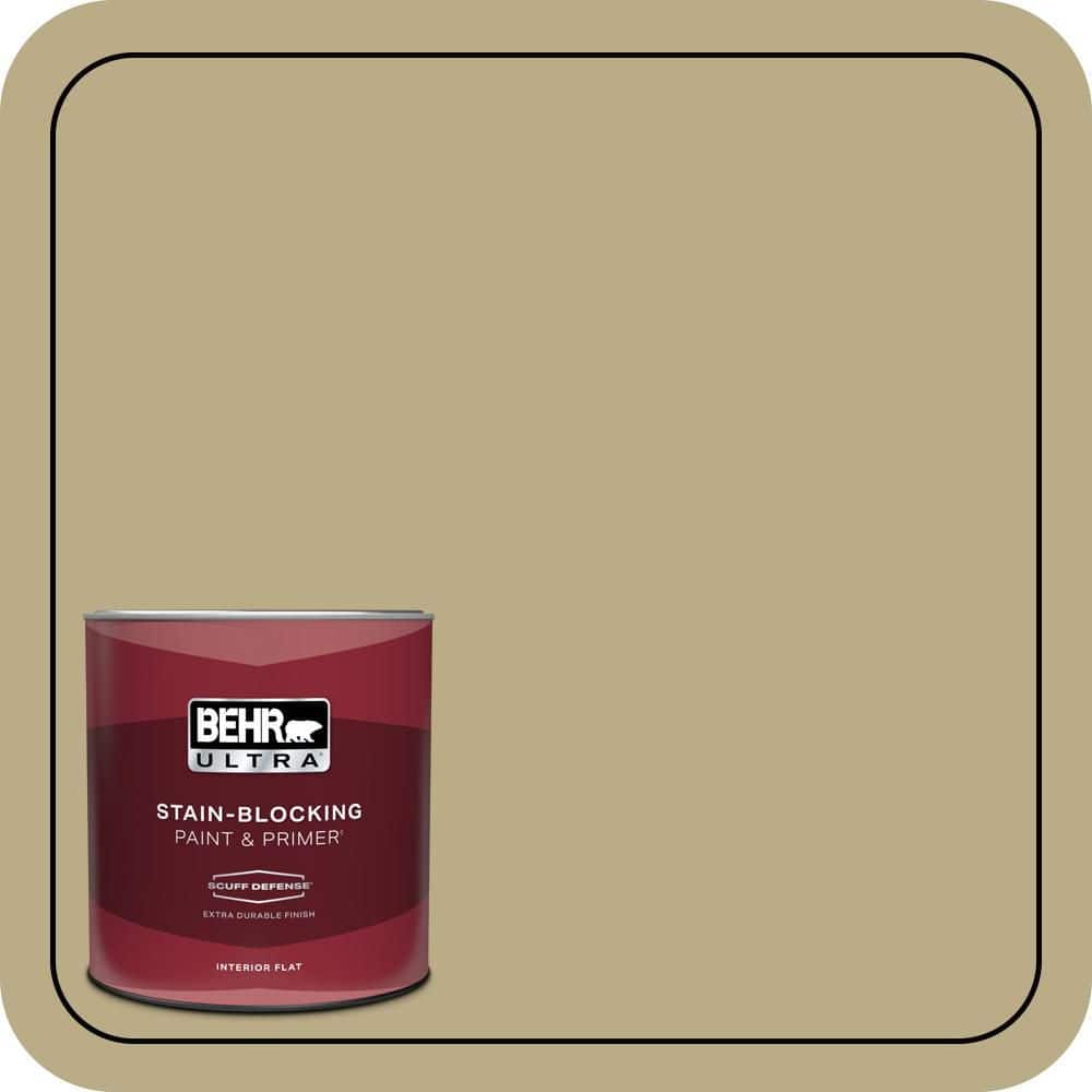 BEHR ULTRA 1 qt. #S330-4 Fennel Seed Extra Durable Flat Interior Paint ...
