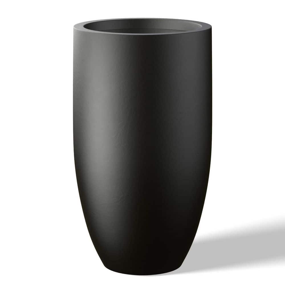 Sapcrete 14 in. Large Charcoal Black(Enhanced Core) Concrete Round ...