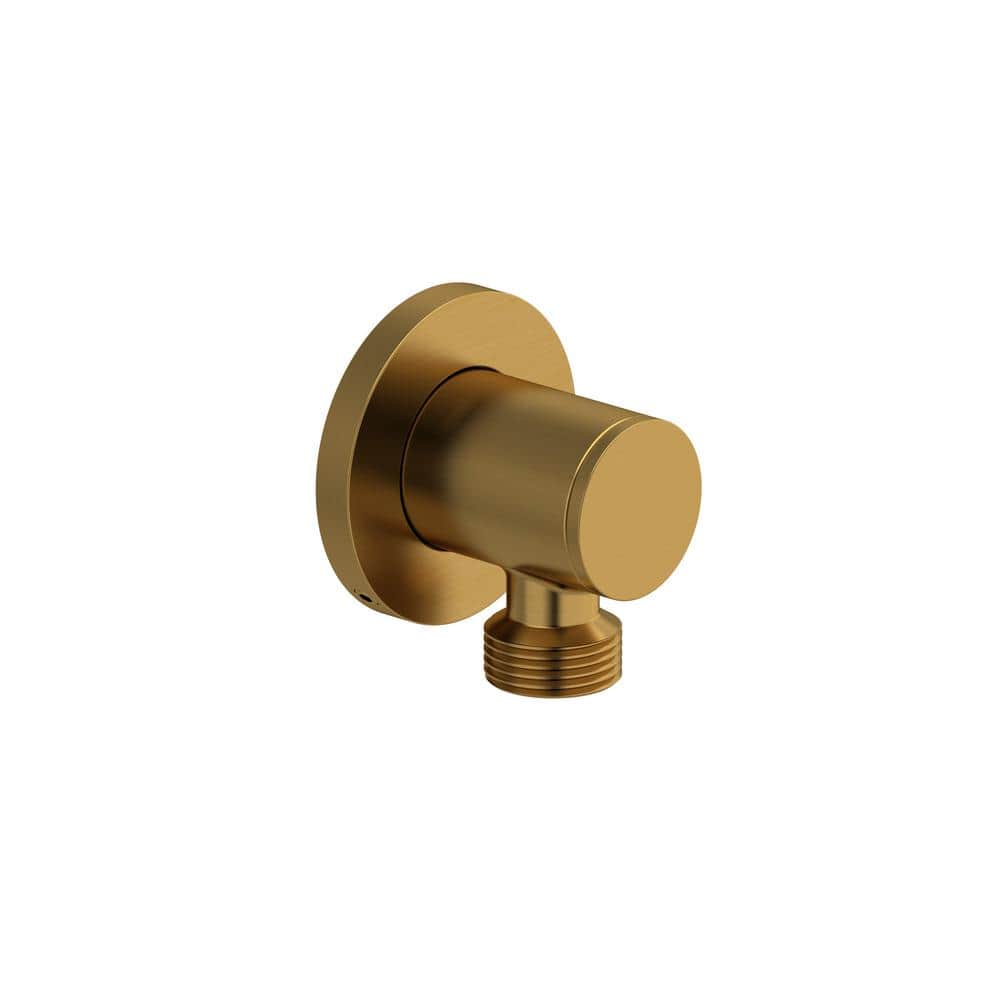 RIOBEL Wall Mount Elbow Supply in Brushed Gold 710BG - The Home Depot
