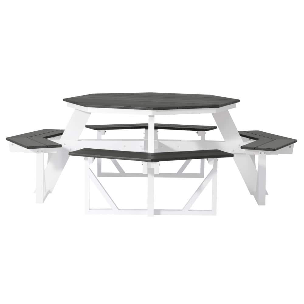 Westin Outdoor Evergreen Outdoor Patio 8-Person Poly Plastic 48 ...