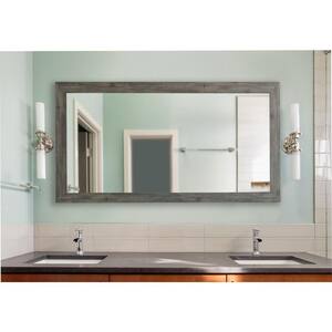Oversized Rectangle Dark Walnut Classic Mirror (64 in. H x 35 in. W ...